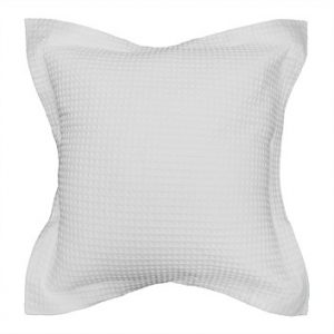 White Waffle Euro Pillow Case (Pair) - River Nile